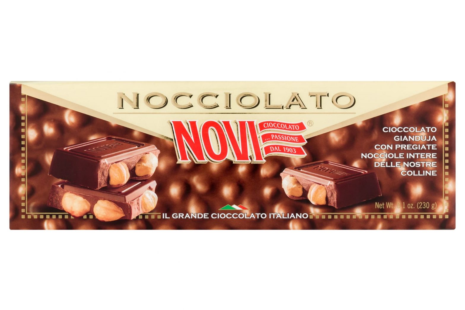 Шоколад Novi Джандуя с фундуком 230 г, Италия - Monte-Bianco